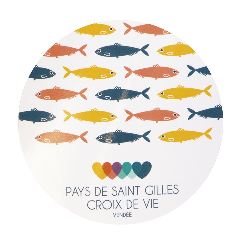 Stickers CMYK Full colour offset punched shape